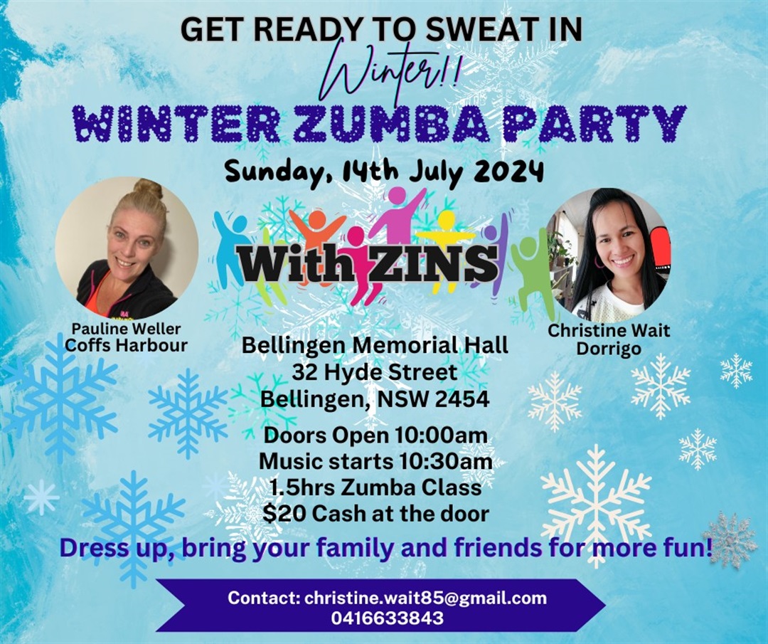 Winter Zumba Party | Bellingen Memorial Hall